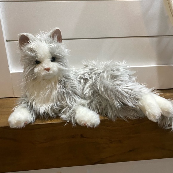 Hasbro | Toys | Furreal Friends Joy For All Grey Persian Silver Cat ...